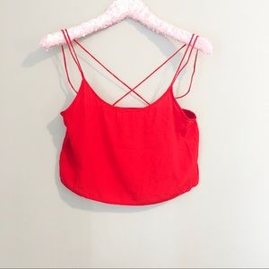 Motel Rocks | Tops | Motel Strappy Red Crop Tank | Poshmark